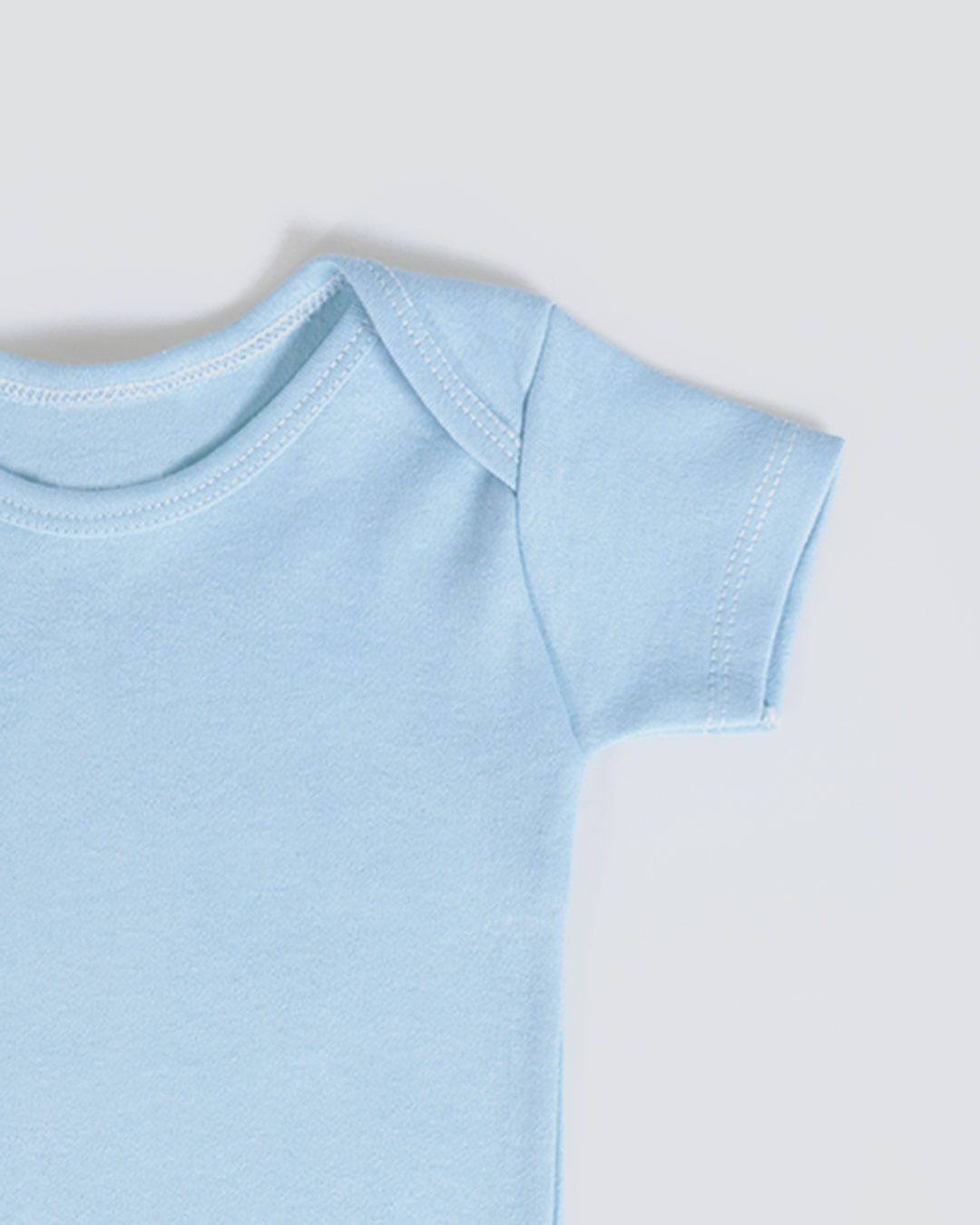 Body Bebê Manga Curta Básico Azul Claro | Lojas Torra - Lojas Torra ...