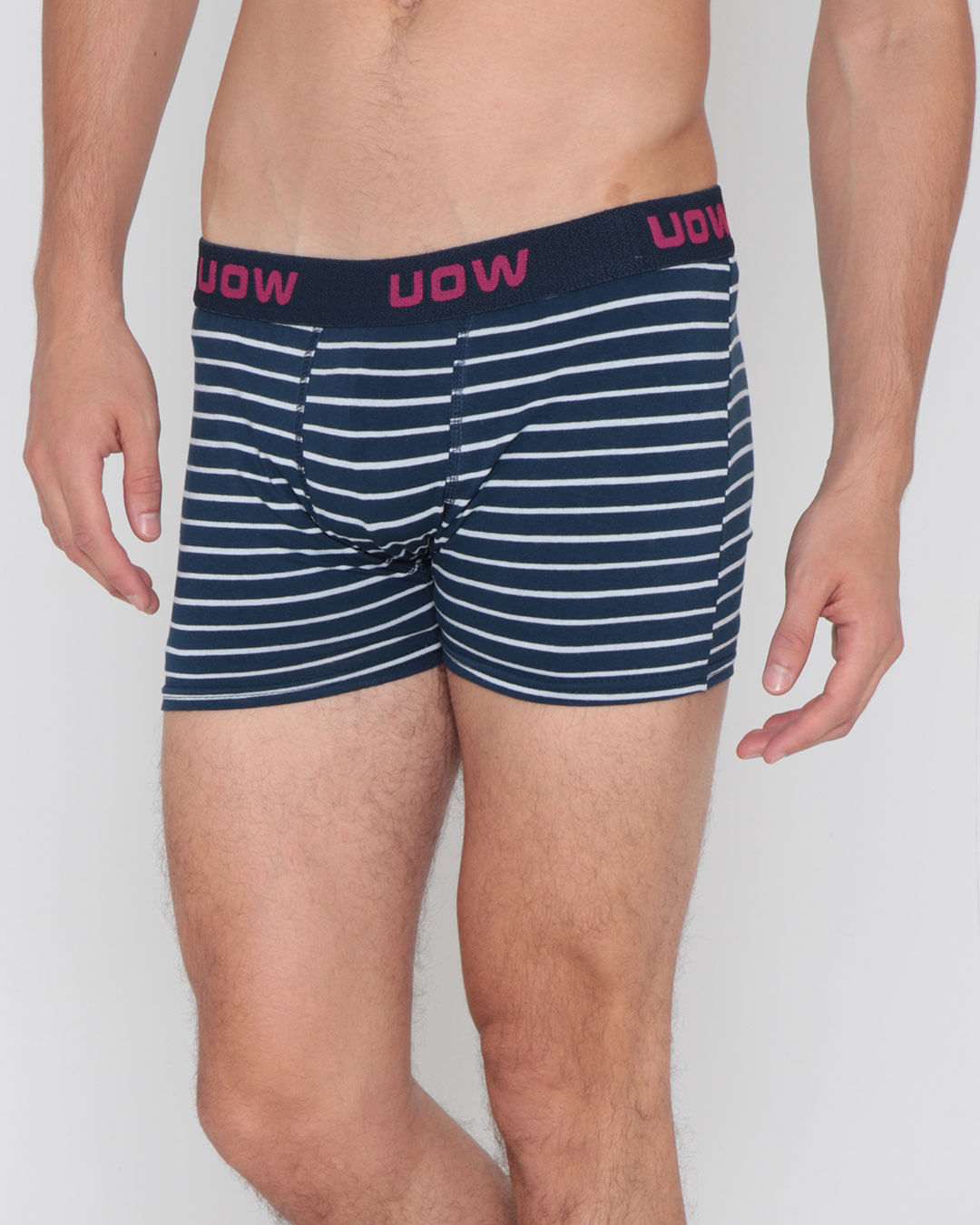 Cueca Boxer Algodão Listrada Azul Marinho | Lojas Torra