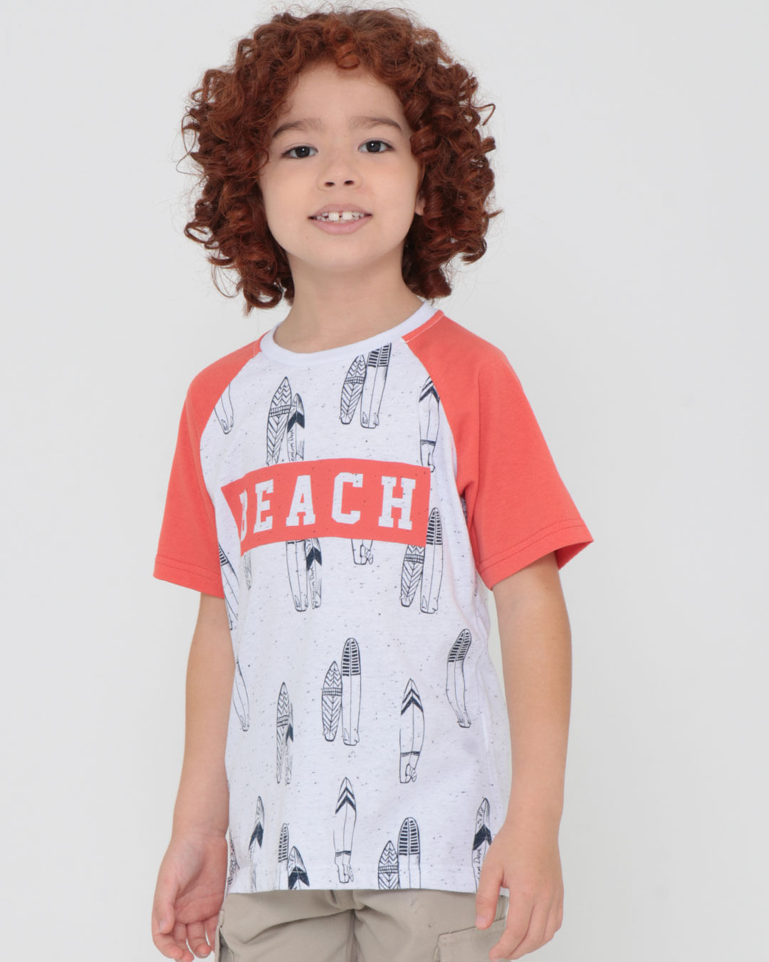 Camiseta Infantil Estampa Pranchas Botonê Branca | Lojas Torra