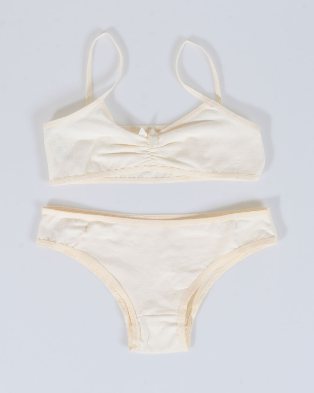 Conjunto Lingerie Juvenil Básico Amarelo Claro | Lojas Torra - Lojas Torra