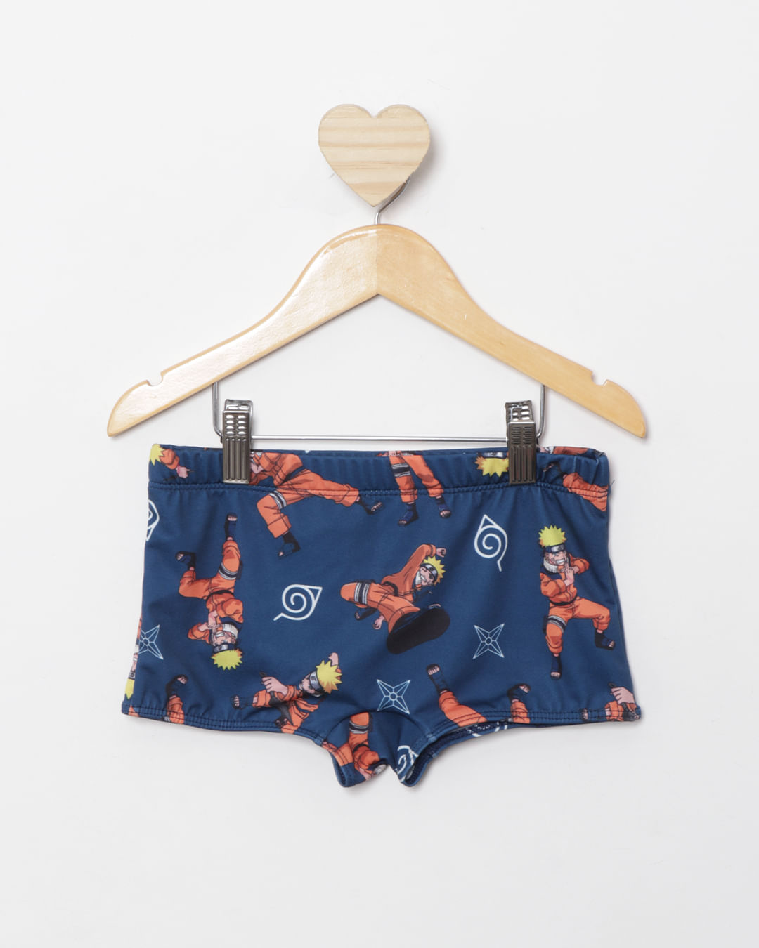 Sunga Infantil Boxer Estampada Naruto Azul