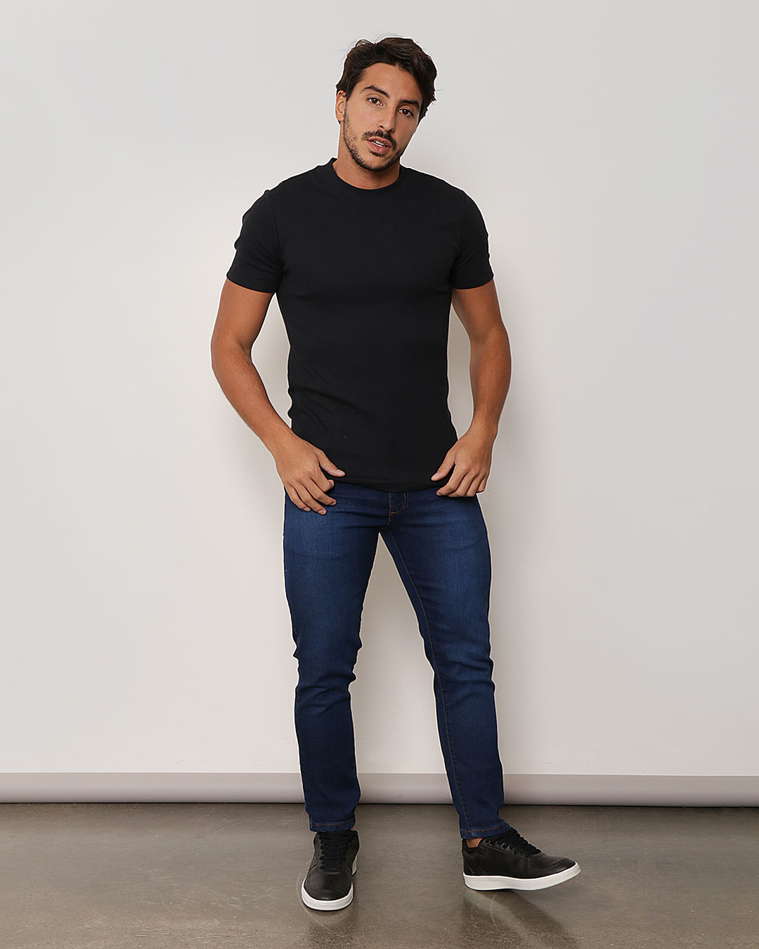 Calça Jeans Masculina Slim Azul
