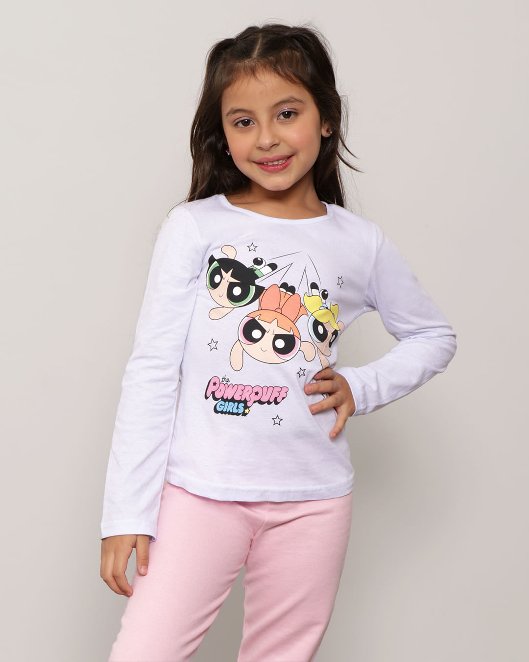 Blusa Infantil Meninas Superpoderosas Cartoon Network Branco