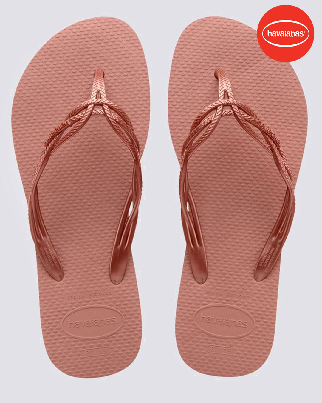 Chinelo Havaianas Feminino Flash Sweet Rosa Claro | Lojas Torra