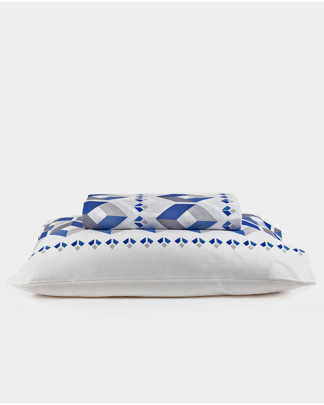 Jogo De Cama Solteiro Algodão Indigo Santista Azul | Lojas Torra