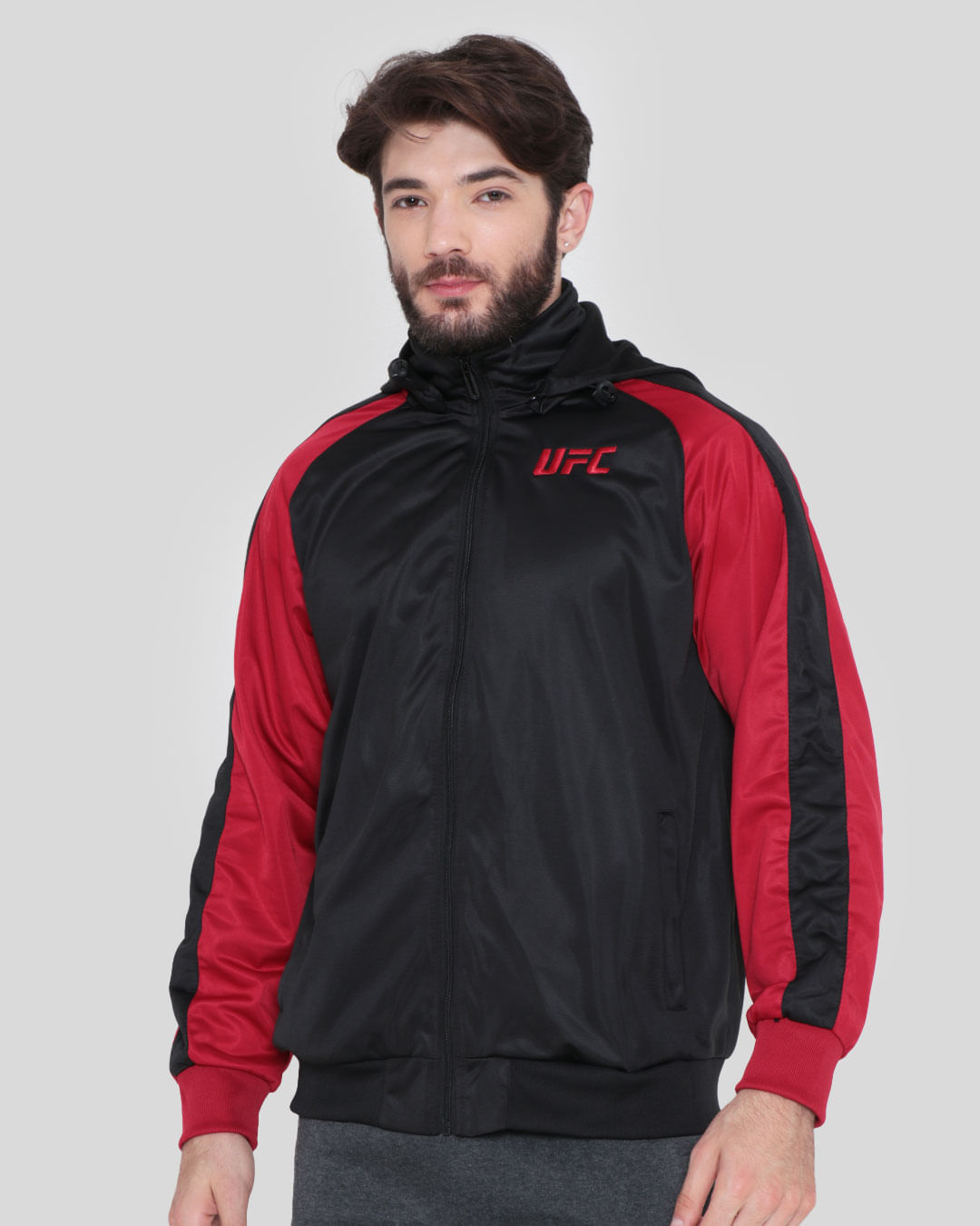 Jaqueta Masculina Esportiva Recorte UFC Preta | Lojas Torra