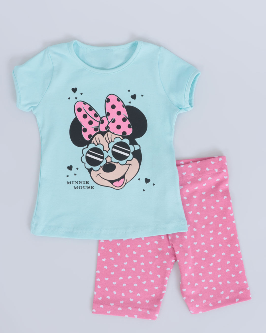Conjunto Bebê Minnie Mouse Disney Verde Claro | Lojas Torra