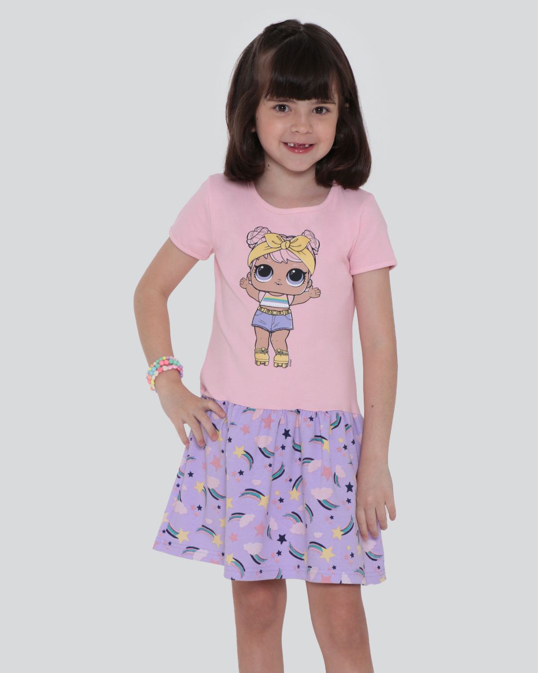 Vestido Infantil Lol Rosa | Lojas Torra - Lojas Torra