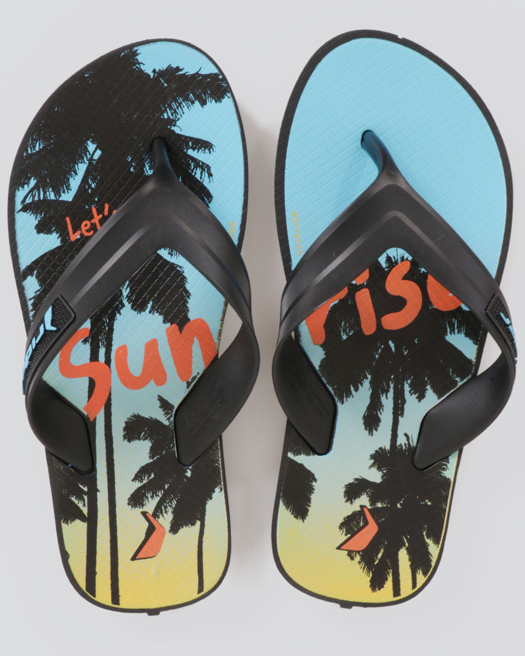 Chinelo Infantil Rider Estampado Azul