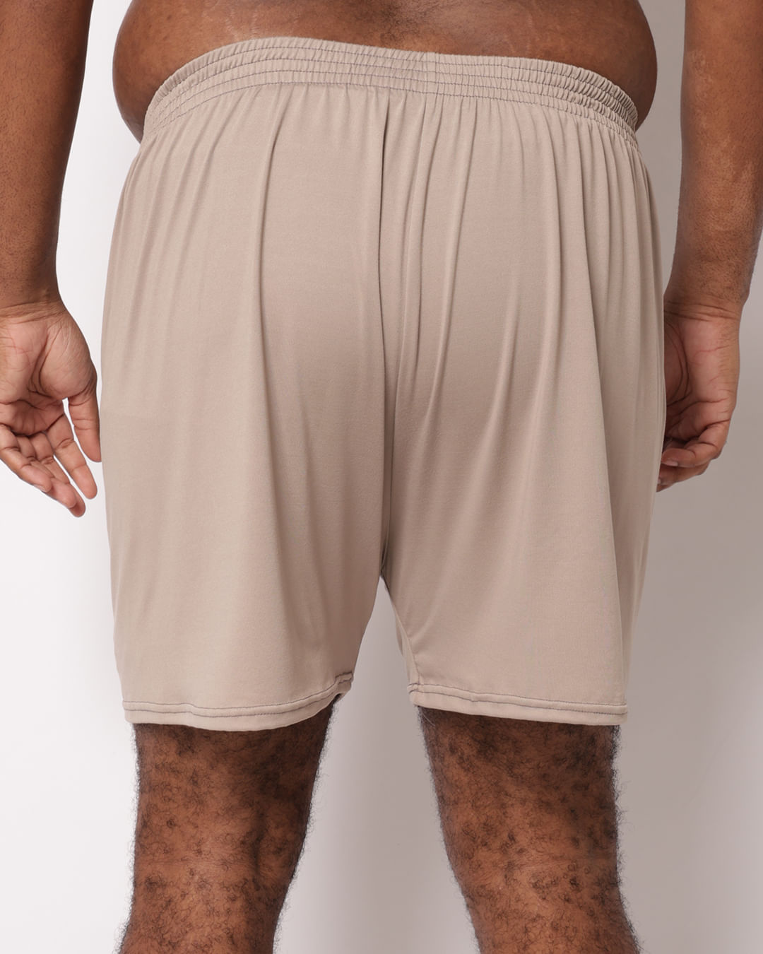 Samba Canção Plus Size Masculino Suede Bege