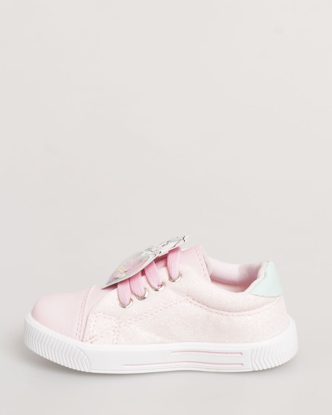 Tênis Bebê Com Elástico Estampado Coração Rosa | Lojas Torra